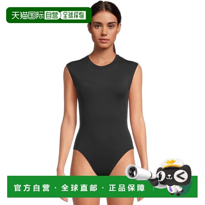 自营Seafolly Eco Collective DD女式黑色弹力连体泳衣BUU216-黑