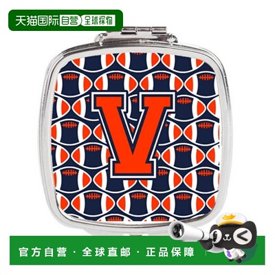 自营Carolines Treasures CJ1066-VSCM 字母 V 足球橙,正品