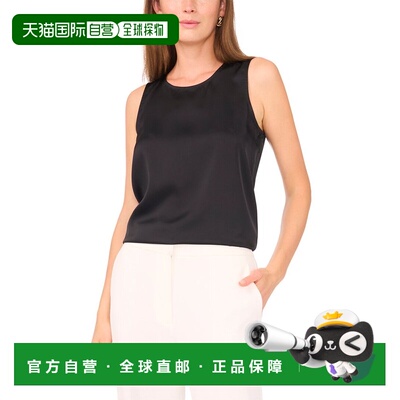 自营Vince Camuto Sleeveless Blouse - black 美国奥莱直发