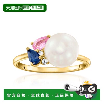 自营Ross-Simons 8-8.5mm Cultured Pearl and . Multicolored Sa