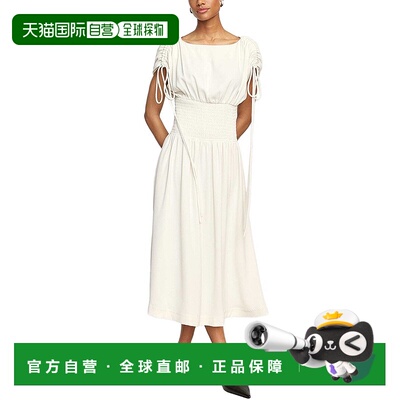 自营 modern citizen现代市民Ayumi收集肩连衣裙-奶油色 美国奥莱