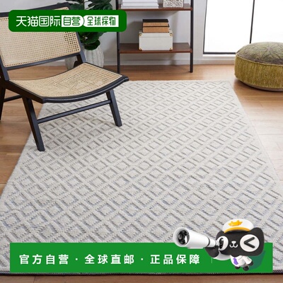 自营Safavieh Vermont 系列 VRM304L - 象牙色 / 浅蓝色 美国奥莱