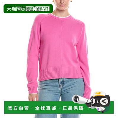自营3.1 Phillip Lim羊毛和羊绒混纺宽松毛衣-粉红色 美国奥莱直