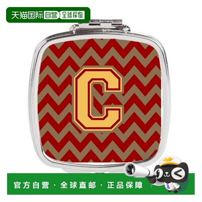 自营Carolines Treasures CJ1048-CSCM 字母 C 雪佛龙石榴石正品