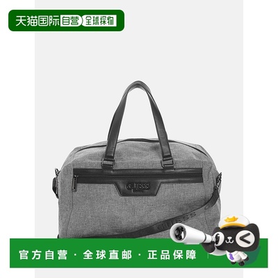 自营guessFaux-Leather Trim Duffle Bag - grey 美国奥莱直发