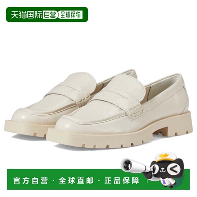 自营Dolce Vita Elias Loafer女士白色皮革吊耳鞋底Hawk2983-白色