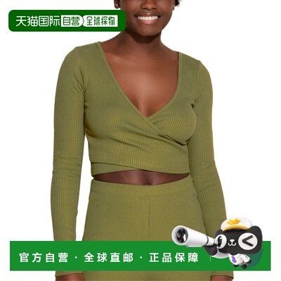 自营Cosabella Britt十字前襟上衣-绿色 美国奥莱直发