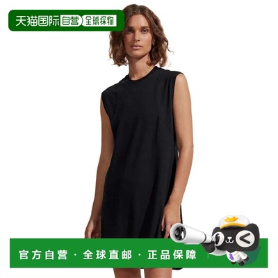自营Varley Naples Shift Dress Women's Black Stretch Relaxed