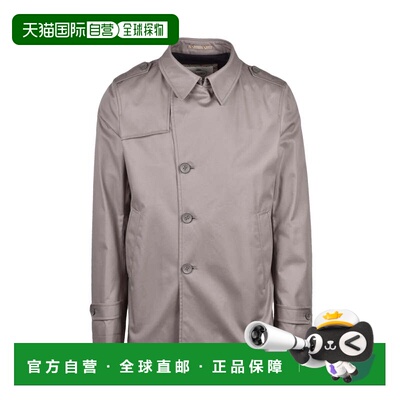 自营hernoGrey Cotton Canvas Overcoat - grey 美国奥莱直发