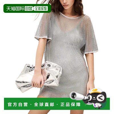 自营ba&sh Metalia连衣裙-银色 美国奥莱直发