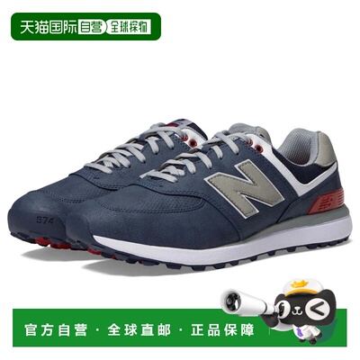 自营New Balance 574 Greens V2 MG574NV运动鞋男士海军高尔夫球L