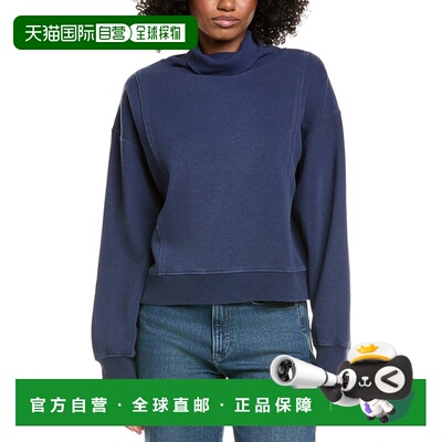 自营Vintage Havana Garment-Dye Rib Turtleneck Pullover - blu