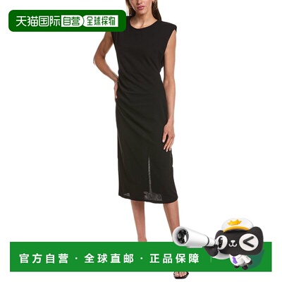 自营Ichi Katine Midi Dress - black 美国奥莱直发连衣裙