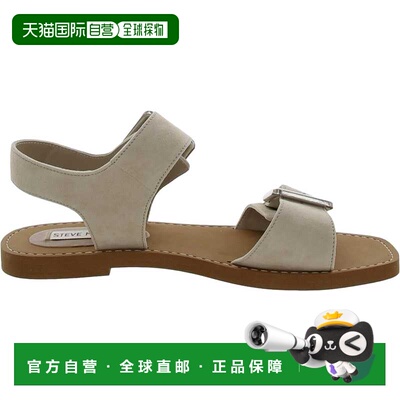 自营Steve Madden Santo凉鞋沙面绒面革SANT07S1-SAN女士-米色 美
