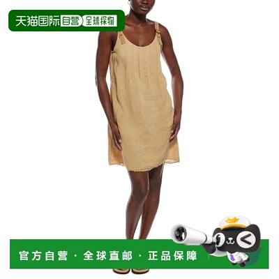 自营XCVI Pilar Linen Tank Dress - Brown 连衣裙美国直发奥莱