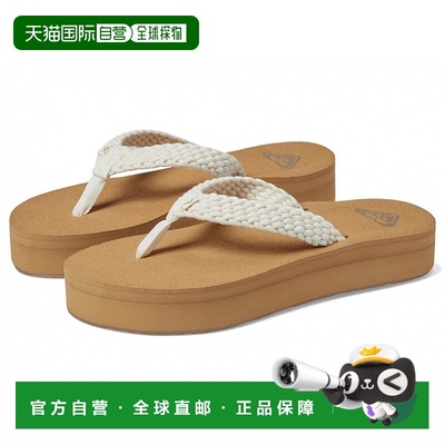 1h可退 美国直邮Roxy Porto Platform Cream凉鞋