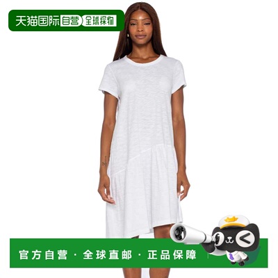 自营wiltDrop Torso Slant Hem Dress - white 美国奥莱直发