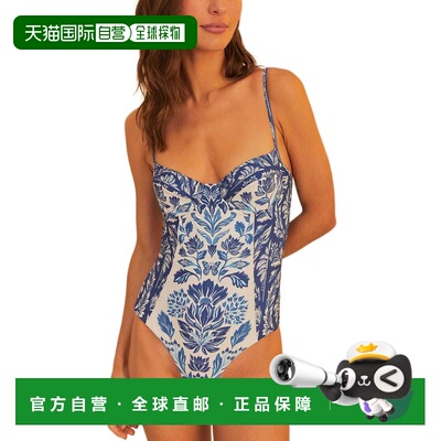 自营FARM Rio Delicate Tapestry One-Piece - multi 美国奥莱直