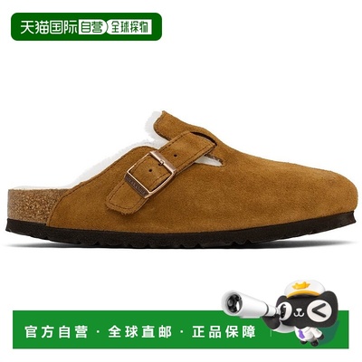 1h可退 【美国直邮】Birkenstock Tan Narrow Boston Shearling S