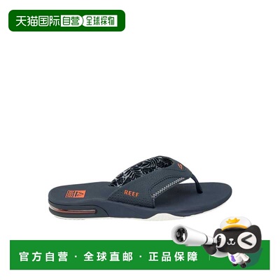 自营reef礁石扇形海军蓝/橙色热带CJ6751男士款-蓝色 美国奥莱直