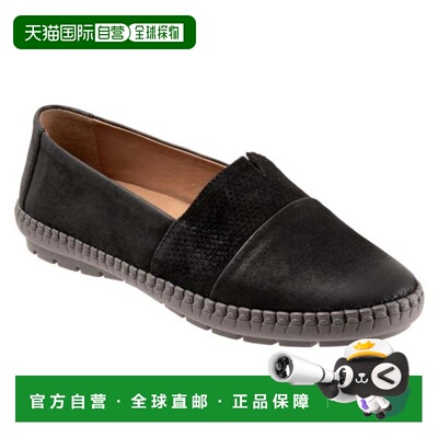 自营Women's Trotters Ruby Flats US 10AA Black Leather Slip O