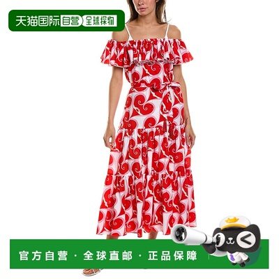 自营Paolita Heartbreaker Bianca 长连衣裙 - 红色 美国奥莱直发