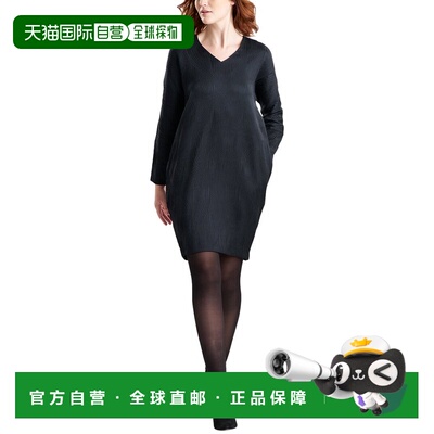 自营 Natori Wedge Dress - black 美国奥莱直发连衣裙