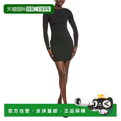 自营susana monaco Crossback Mini Dress - black 美国奥莱直发