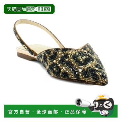 自营Betsey Johnson Vance Flat Mule Womens Multi Leopard Slin