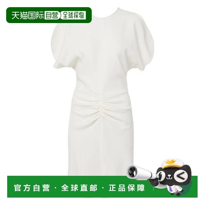 自营Victoria Beckham Gathered Waist Mini Dress - ivory 美国