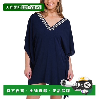 自营La Blanca Caftan Coverup - Blue 美国奥莱直发罩衫