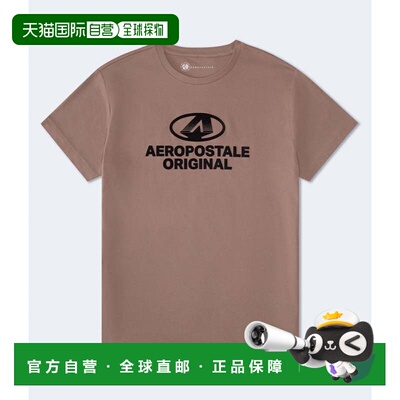 自营Aeropostale Star Circle Flocked Graphic Tee - light brow