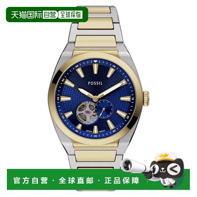 自营Fossil Men's Everett Blue Dial Watch - blue 美国奥莱直发