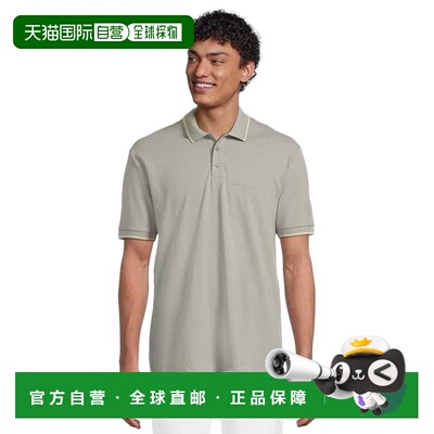 自营Armani Exchange polo衫男灰色纯棉Piquet tipd Golf RED1196