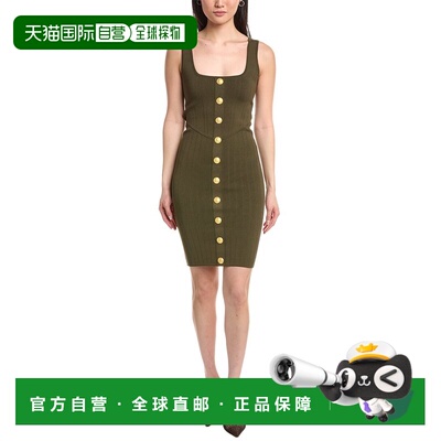 自营L'AGENCE Soleil Sheath Dress - green 美国奥莱直发连衣裙