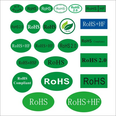 RoHS现货高粘方形30x20mm椭圆形+2.0树叶HF不干胶标签贴纸