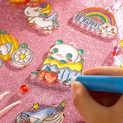 免烤胶画手工diy女孩新年诞礼物