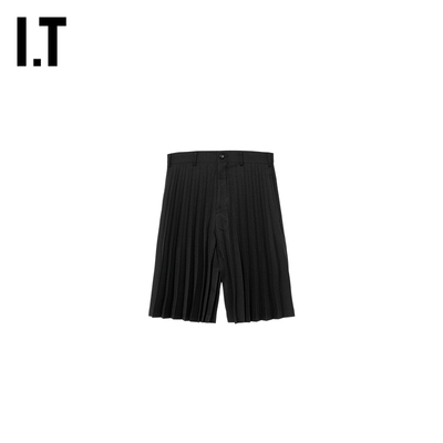 IT褶裥短裤裙裤时尚通勤