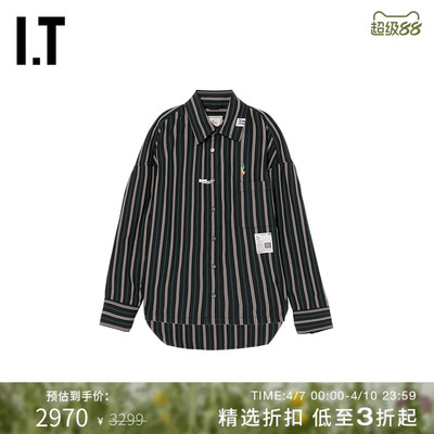 ITMiharaYasuhiro廓形条纹衬衫