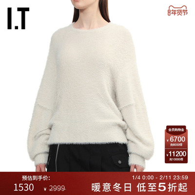 ITHELMUTLANG宽松毛绒针织衫