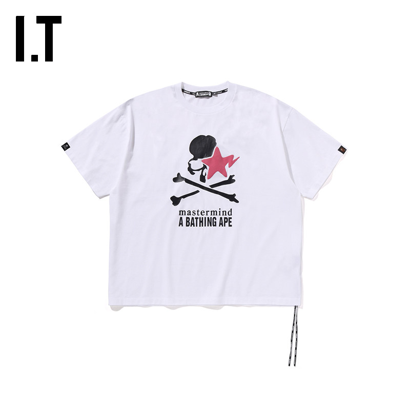 IT MASTERMIND VS BAPE男装短袖T恤新款潮流有型宽松半袖M907091O