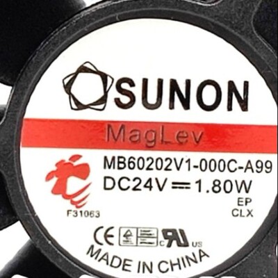 MB60202V1-000C-A99 全新SUNON建准6020 24V 1.8W 6厘米静音风扇
