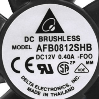台达风扇AFB0812SHB 8015 8CM 12V 0.40A 风扇 2线/3线