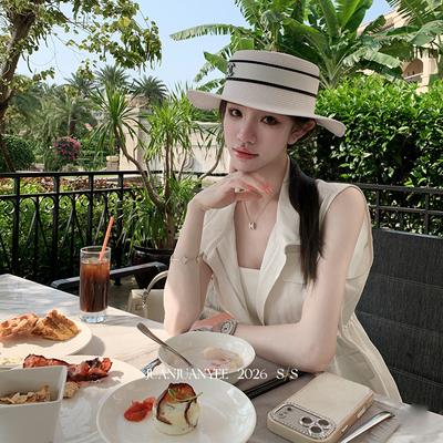 juanjuanyee【Lp*trveller】天丝亚麻百搭老钱风收腰外穿马甲上衣