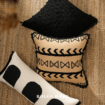 柏洛斯民宿沙发手工棉麻抱枕