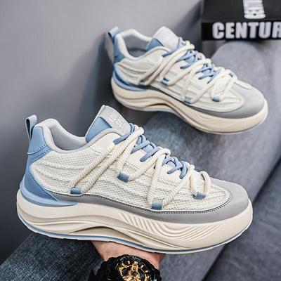 小众设计感男鞋潮鞋2025新款春秋透气时尚休闲鞋男款网布春季鞋子