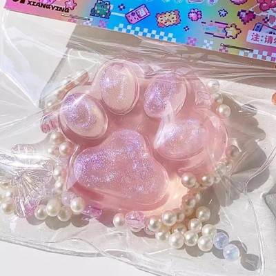 水晶猫爪超软闪耀可爱捏捏乐玩具