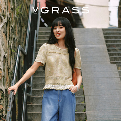 VGRASS复古艺术感针织衫