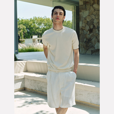 Manifold｜18针精梳棉拼色短袖