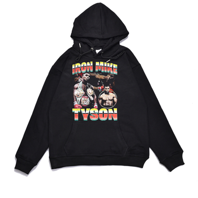 欧美连帽个性人物印花卫衣